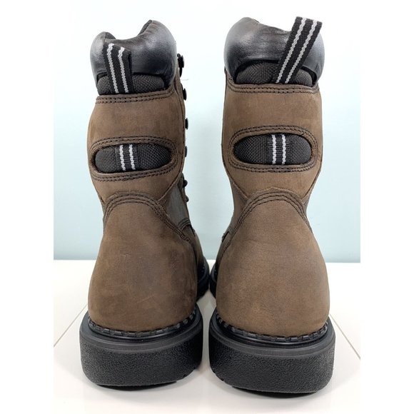 Red Wing | Shoes | Mens Red Wing 221 Brown Leather Safety 8 Work Boots ...